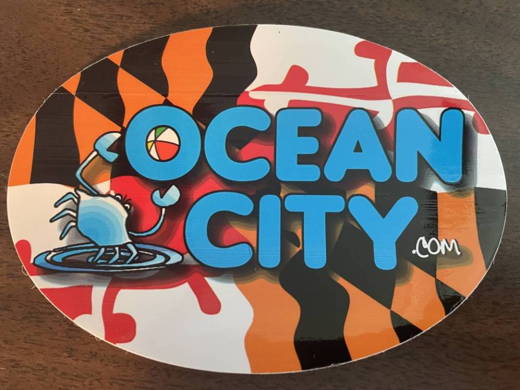 OceanCity.com 4″ x 6″ Weatherproof Vinyl Sticker - OceanCity.com