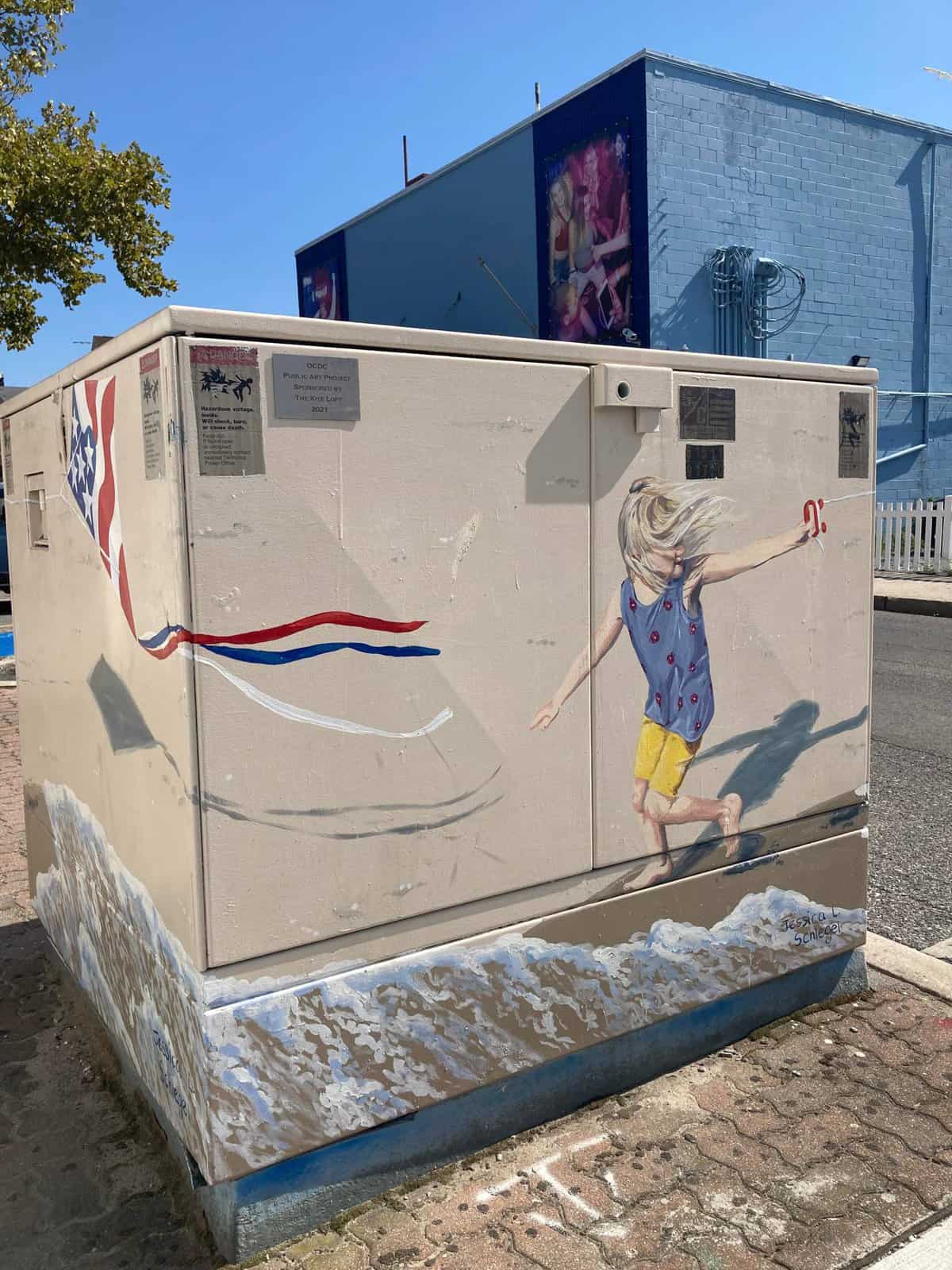 Ocean City Utility Box Art: Scavenger Hunt - Katie Ruskey OceanCity.com