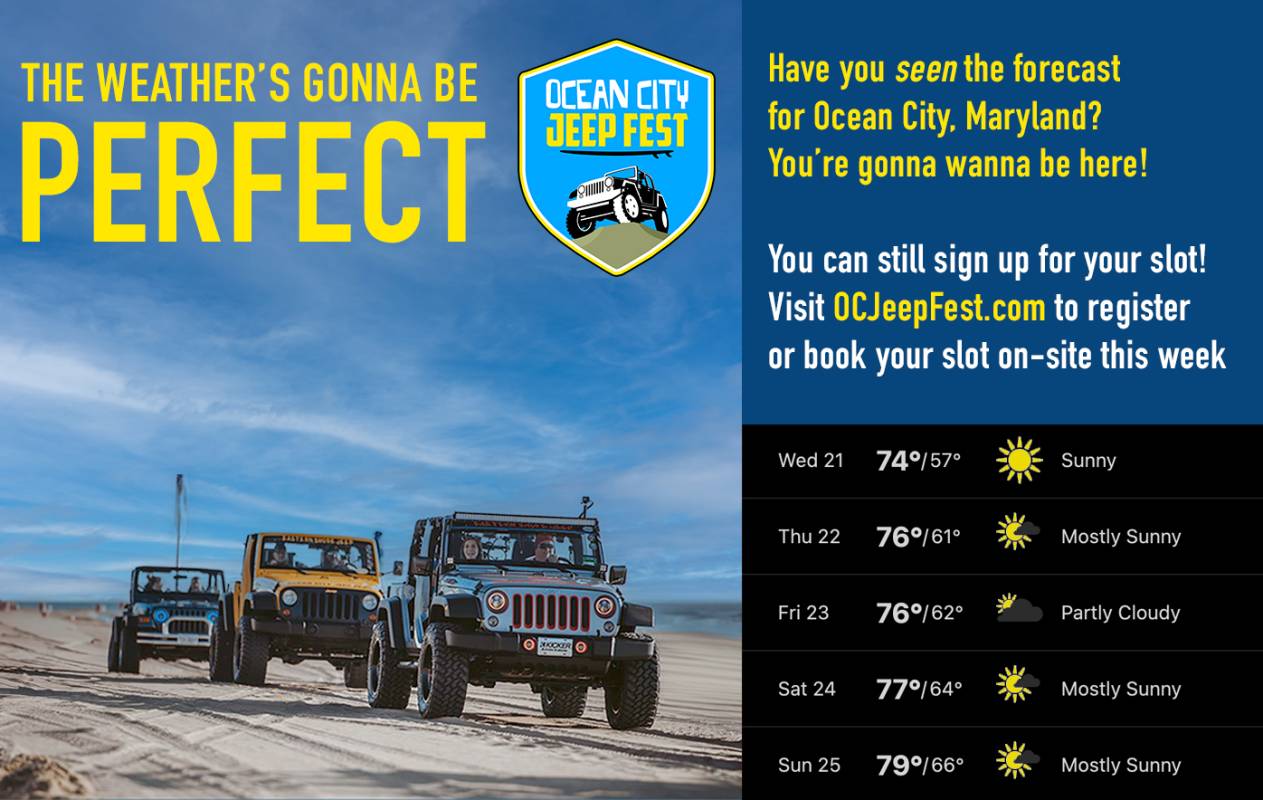 This Week! Jeep Fest 2024: A Celebration of Jeeps and Music in Ocean ...