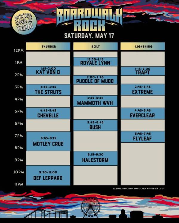 Boardwalk Rock Fest - May 17-18, 2025: OceanCity.com