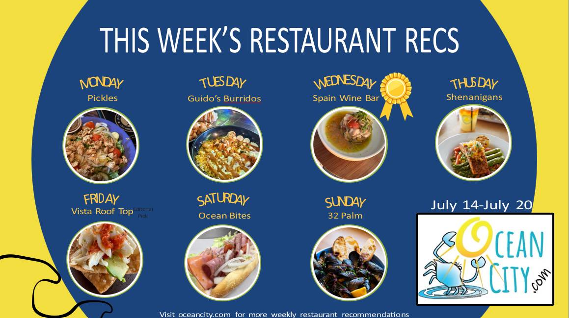 Weekly Restaurant Picks: Day-by-Day Guide - OceanCity.com