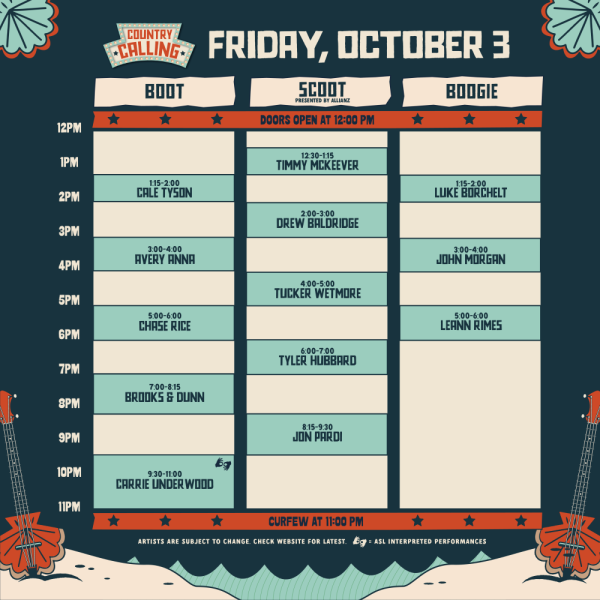 Country Calling Festival, Ocean City, MD - October 4-5th